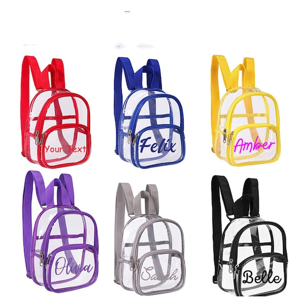 Clear Backpack - Etsy