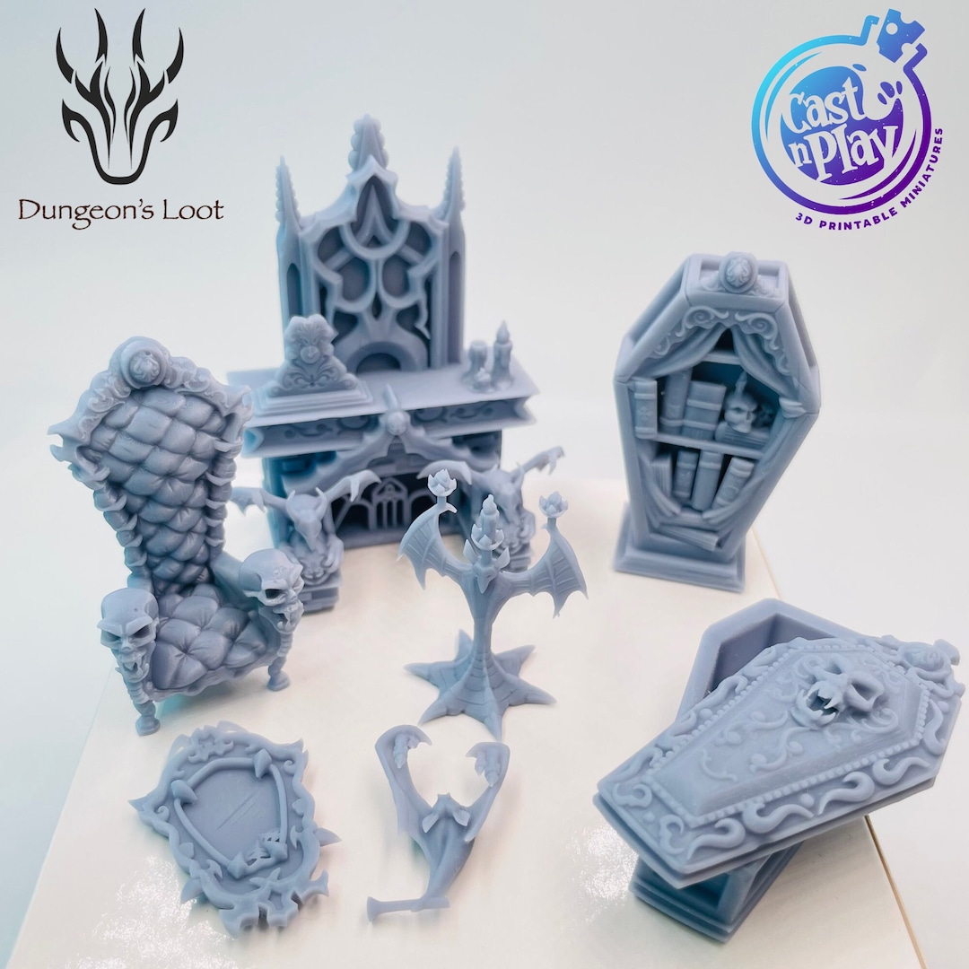Vampire Castle Props Cast N' Play Dungeons and - Etsy