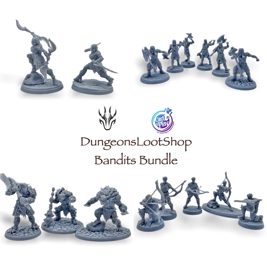 Bandits Bundle Cast N' Play Dungeons and Dragons, Dnd, Pathfinder ...