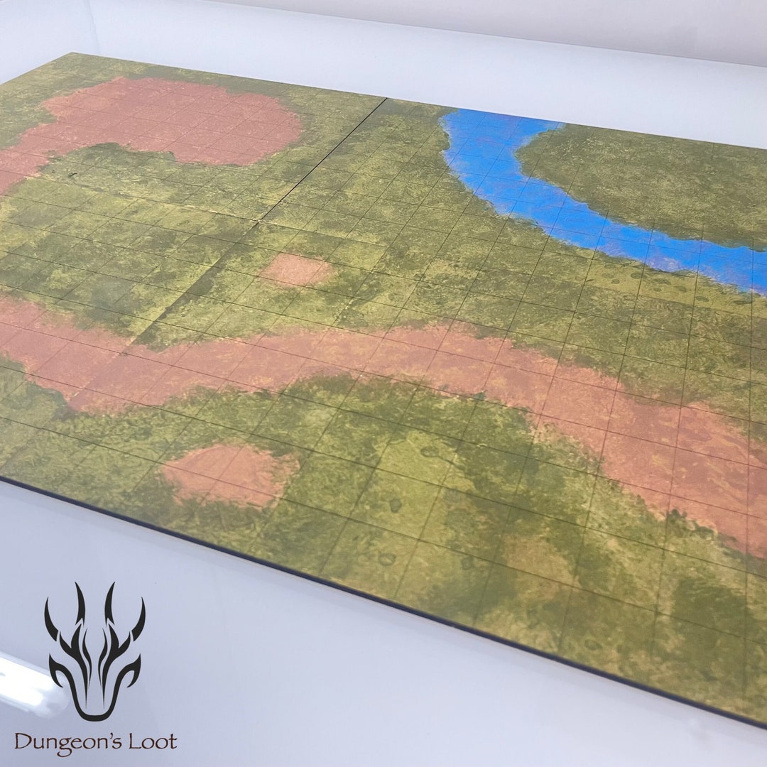 Hand-painted and Modular Wooden Map/terrain for Role-playing and ...