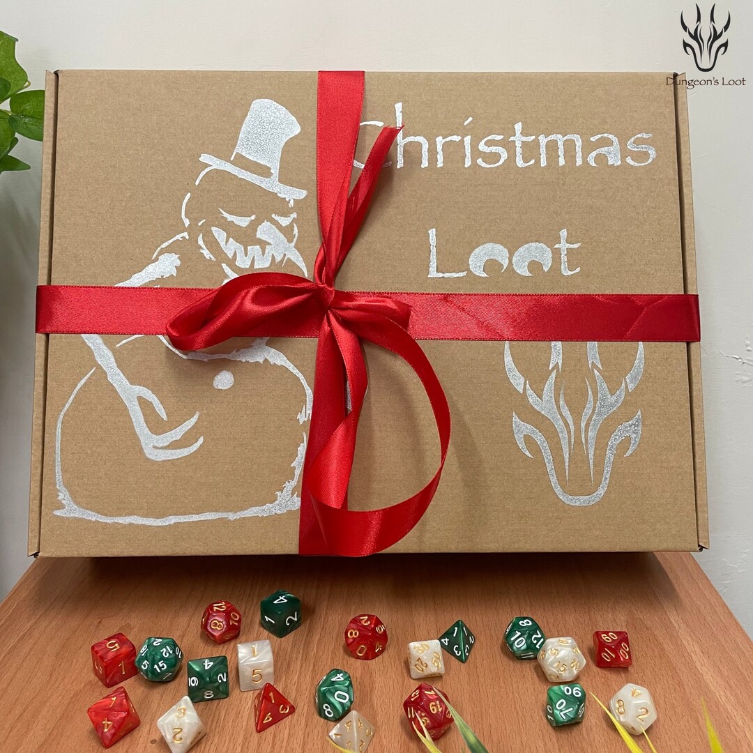 Christmas Loot Box 15 Minis Dice Set Dungeon's Loot - Etsy UK
