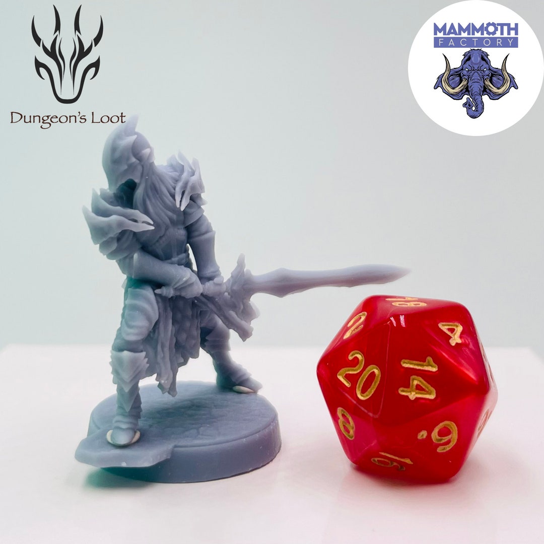 Dralfar Drow Blademasters Mammoth Factory Dungeons and Dragons, Dnd, Pathfinder, Warhammer 32mm ...