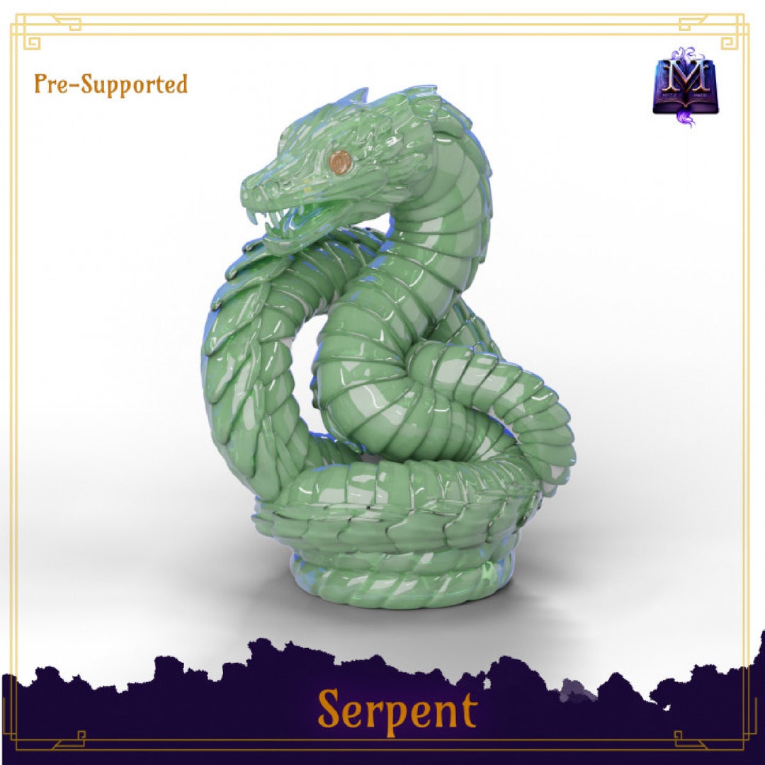 Magical Snake Figurine Mystic Makers Miniatures Collectible Object ...