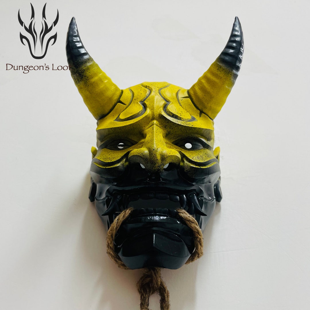 Collectible Hand-painted Japanese Oni Mask 3D Printed Dungeon's Loot ...