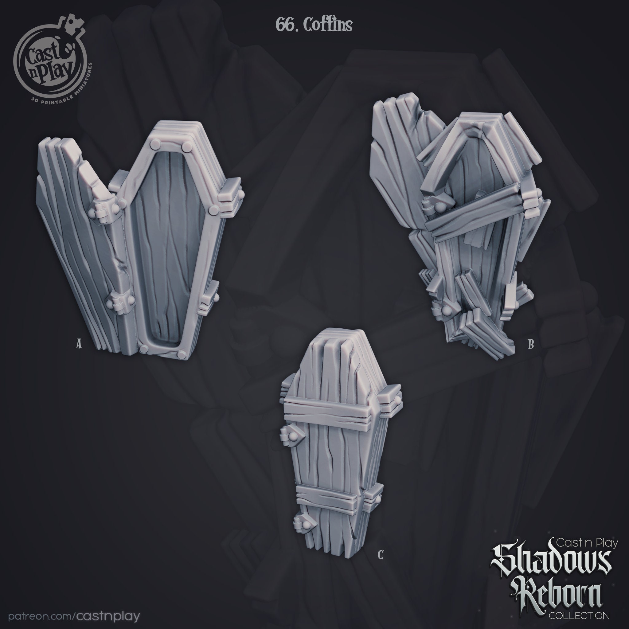 Coffins Cast N' Play Dungeons and Dragons Dnd - Etsy