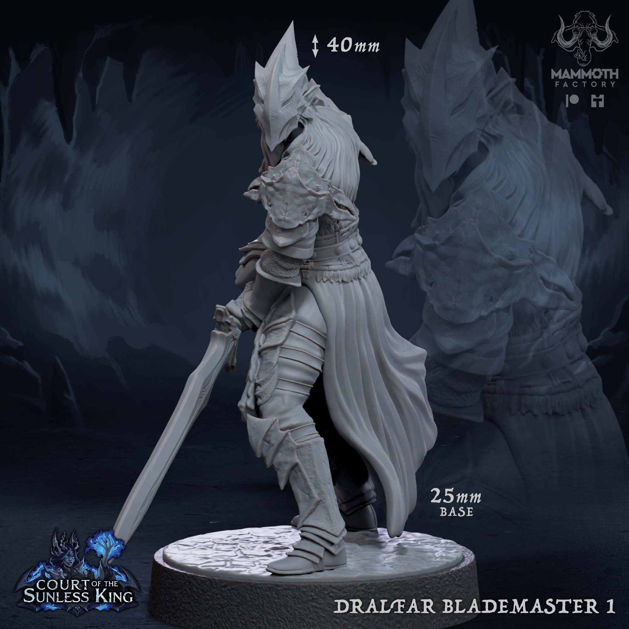 Dralfar Drow Blademasters Mammoth Factory Dungeons and - Etsy