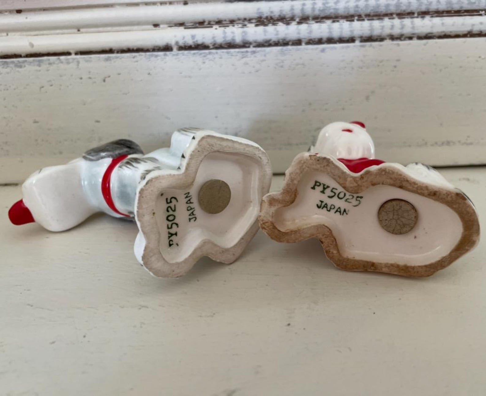 Vintage PY Japan Ceramic Anthropomorphic Puppy Dog Salt and Pepper ...