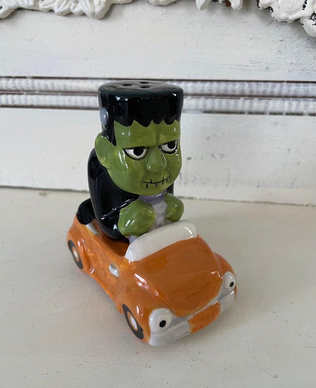 Frankenstein Driving Car Halloween Salt and Pepper Shakers - Etsy