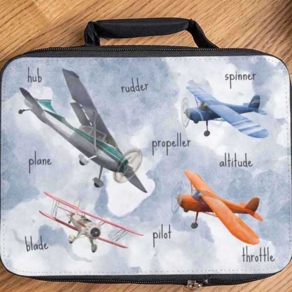 Airplane Lunch Box - Etsy