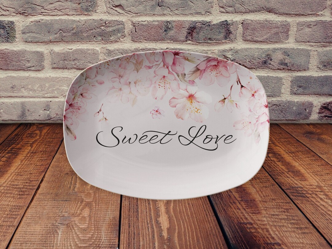 Decorative Valentine Platter, Sweet Love Platter, Valentine Cookie Tray ...