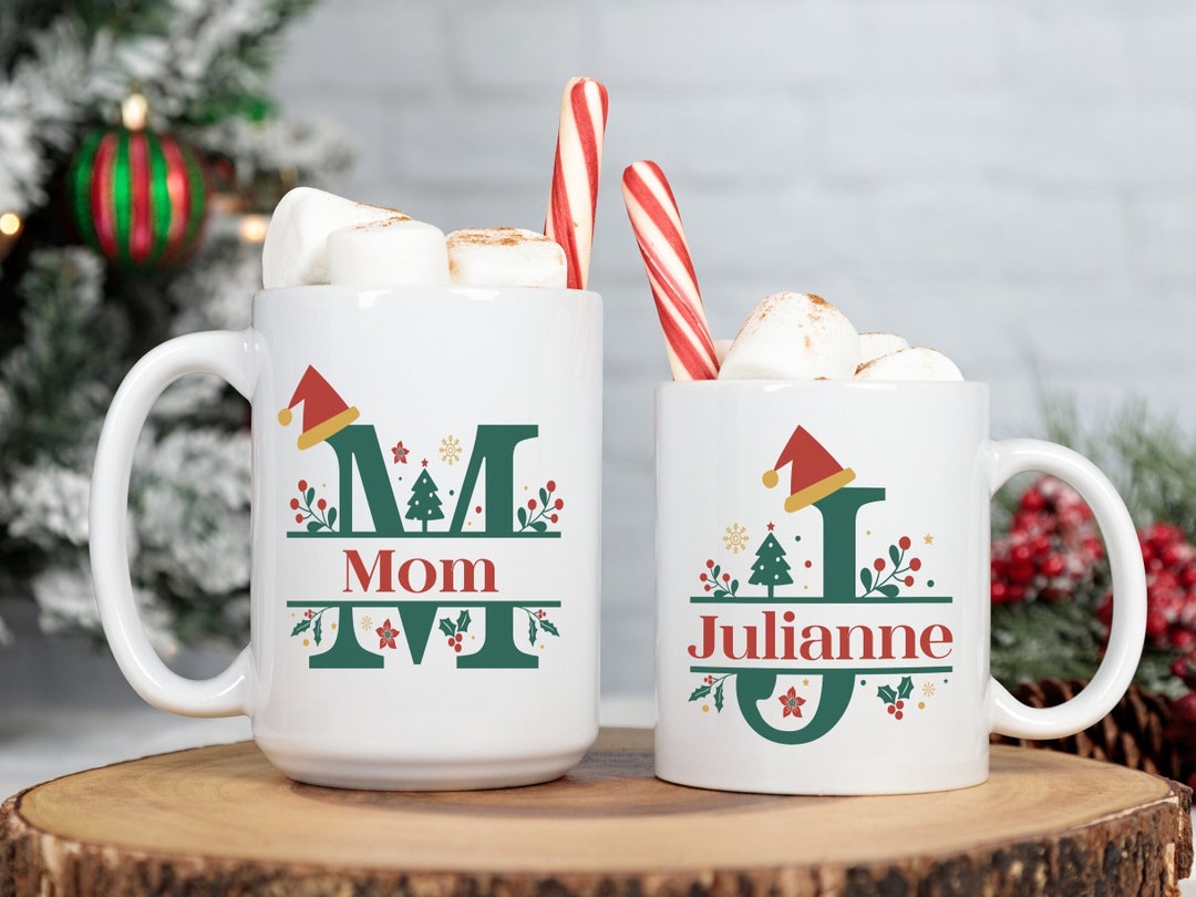 Personalized Christmas Mug, Custom Holiday Coffee Mug, Christmas ...