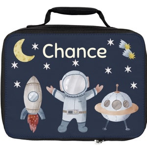 Personalized Astronaut Lunchbox, Space Lunchbox With Name, Insulated ...