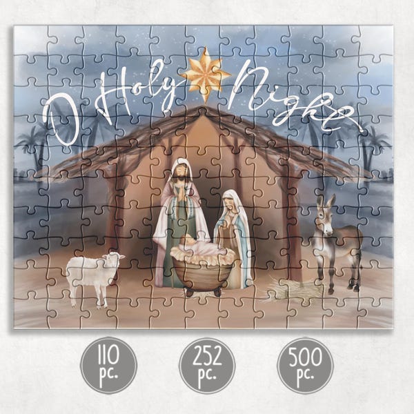 Nativity Puzzle - Etsy