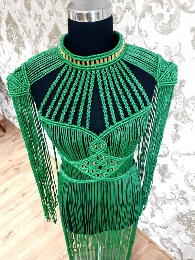 Macrame Dress shiva...festival Dress/festival Costume/party Dress ...