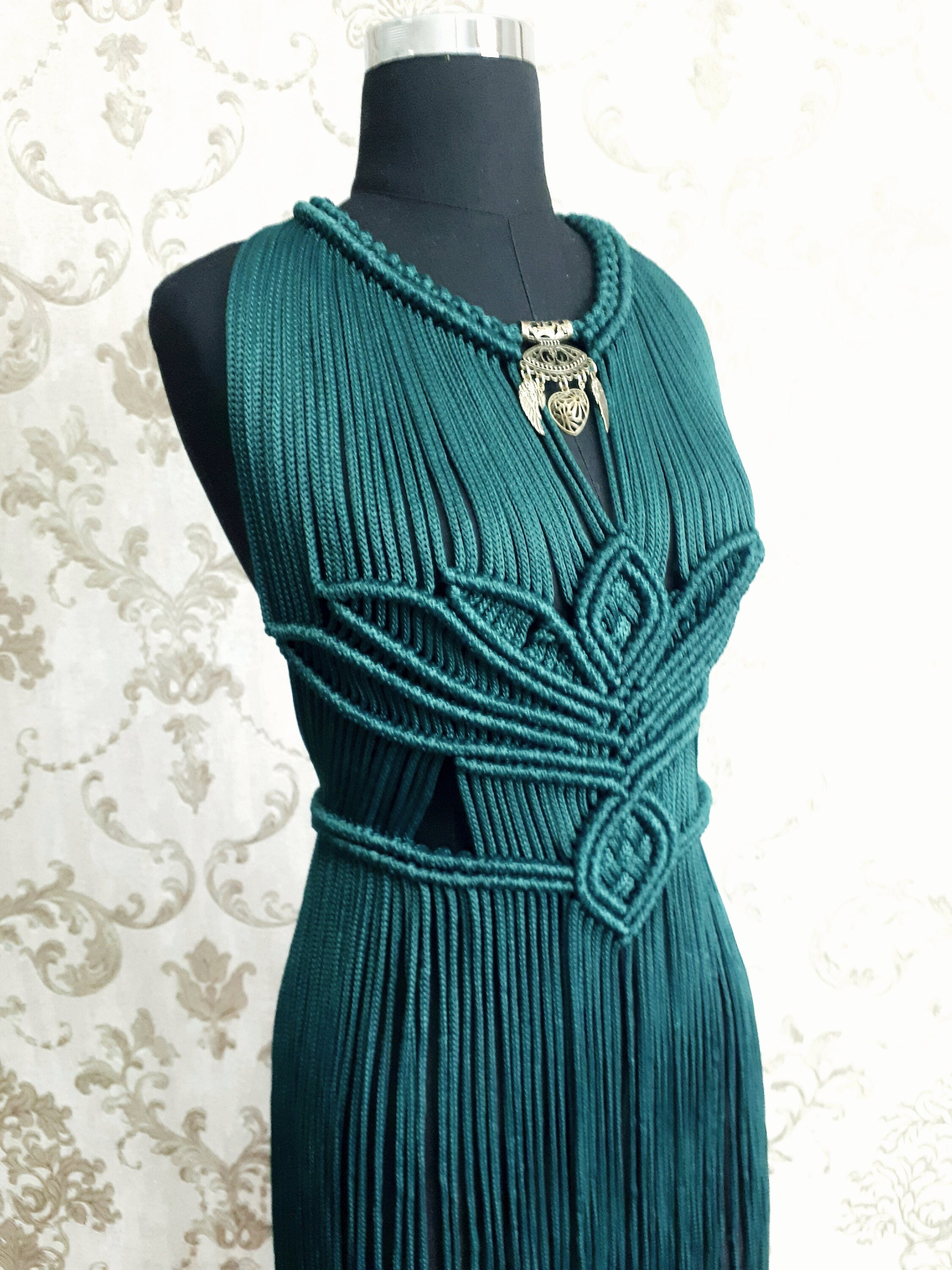 Macrame Dress "lotus"...festival Dress/festival Costume/party Dress ...