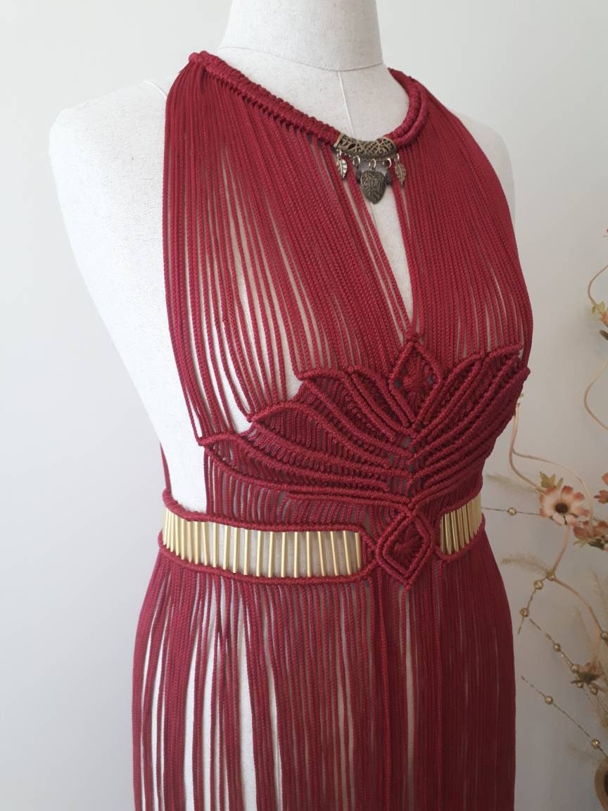 Macrame Dress "lotus V.1"..festival Clothing/made to Measure Dress ...