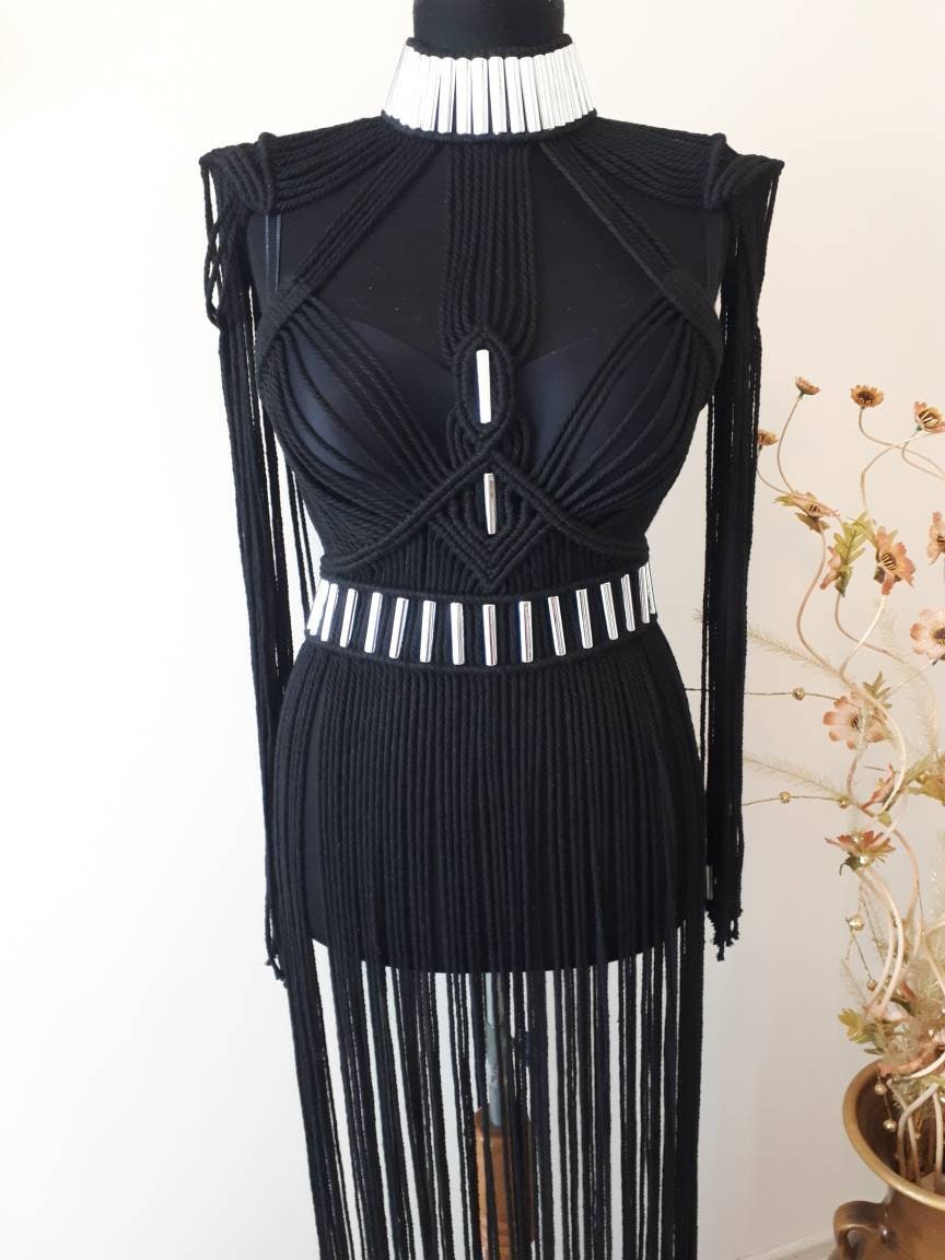 Macrame Dress "rakkas V.1" Festival Dress/festival Costume/party Dress ...