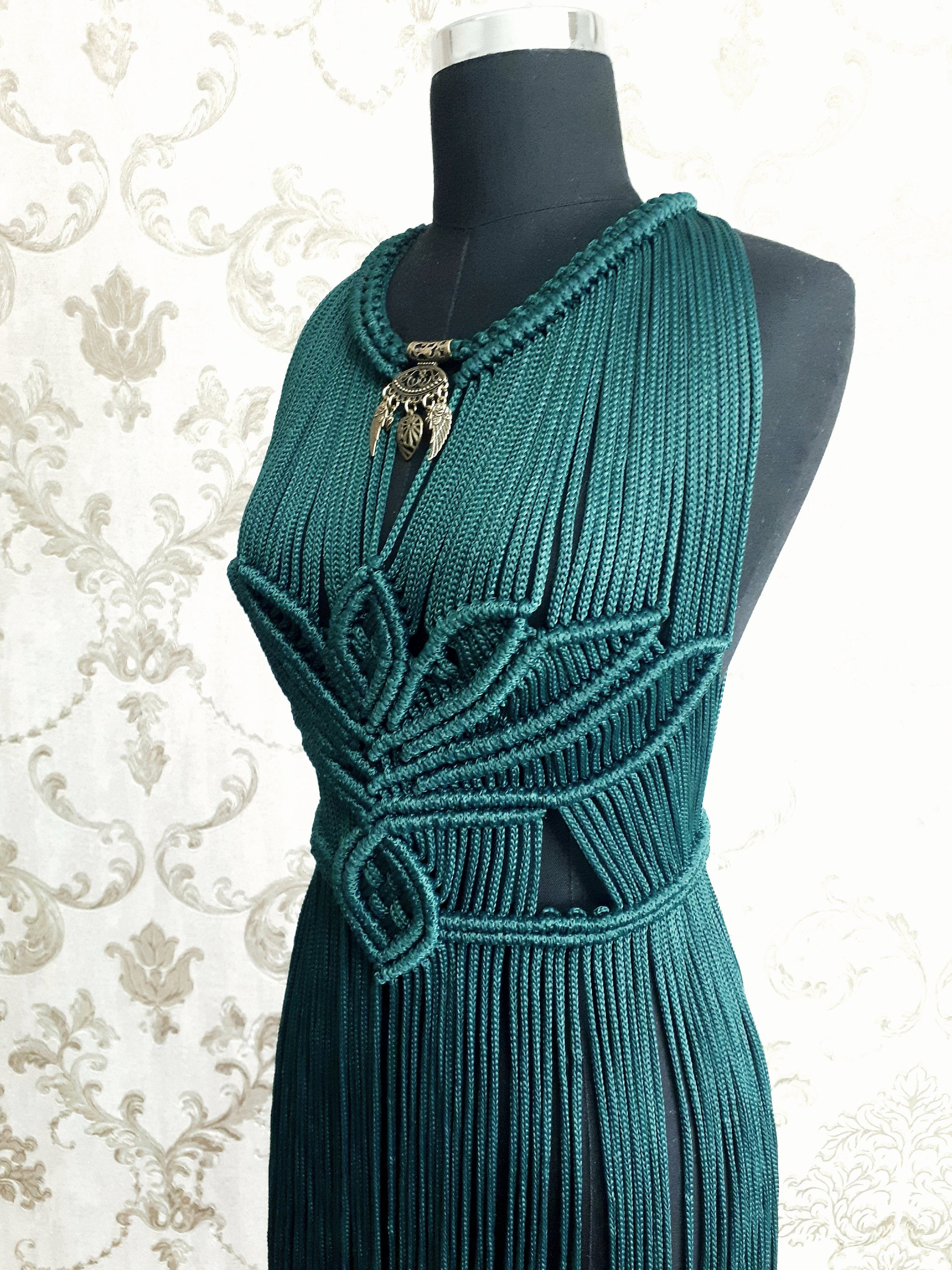 Macrame Dress "lotus"...festival Dress/festival Costume/party Dress ...