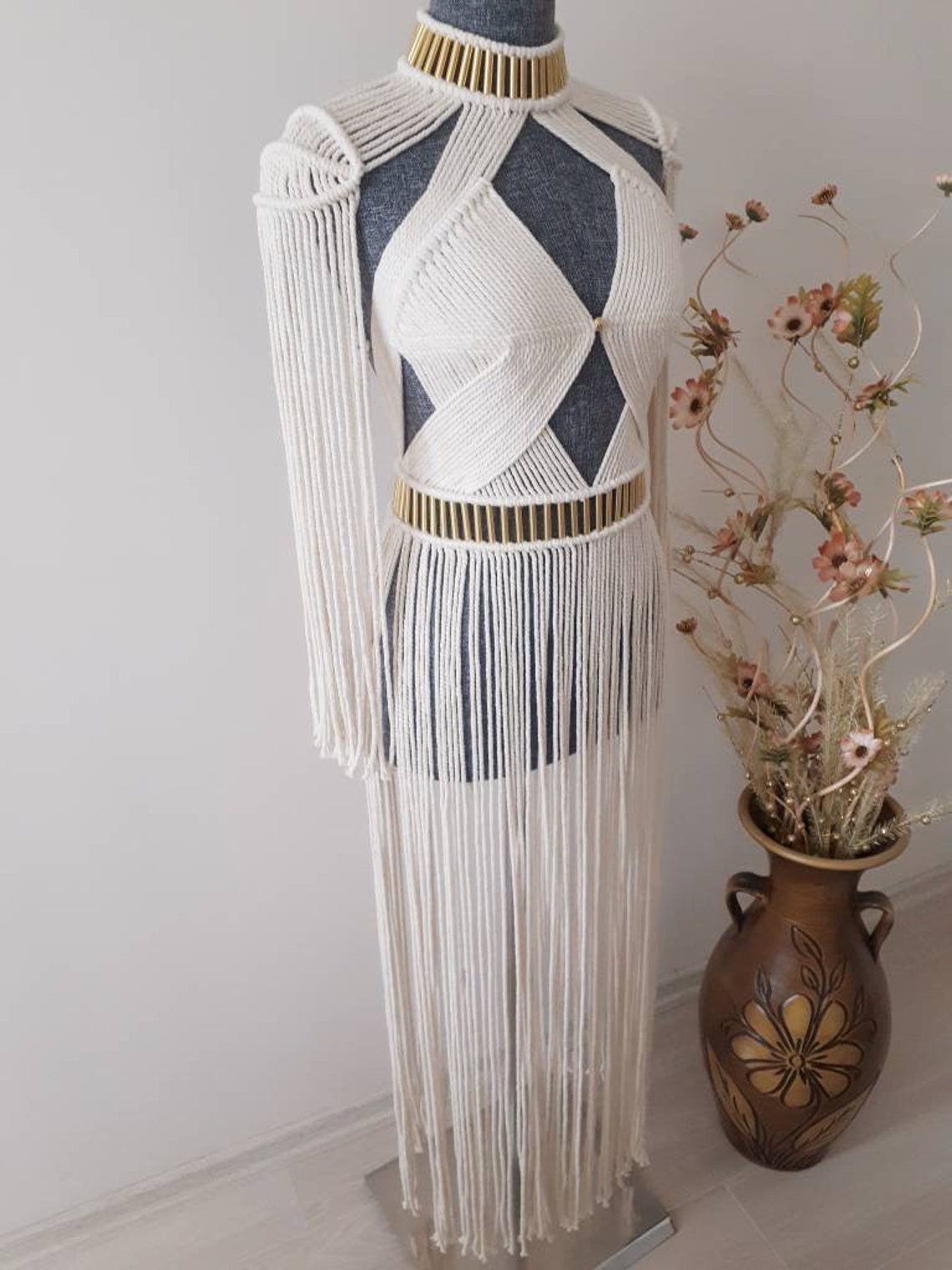 Macrame Dress chello...festival Costume/boho - Etsy