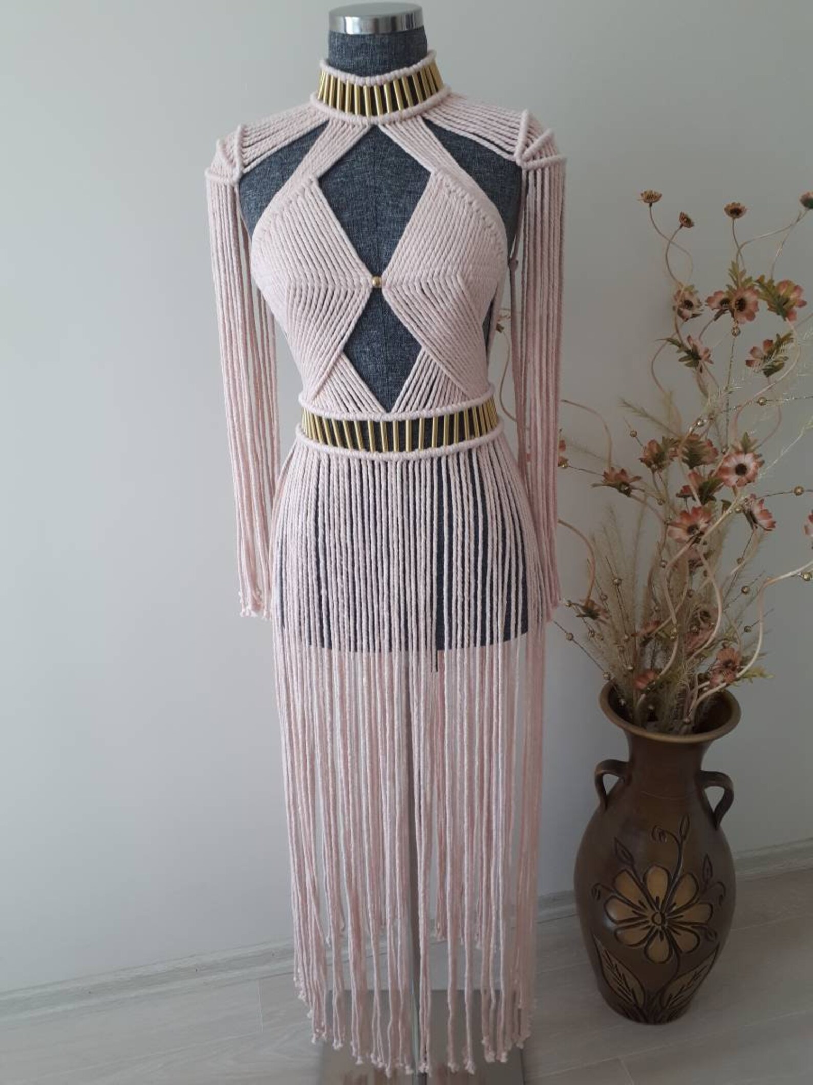 Macrame Dress chello...festival Costume/boho - Etsy