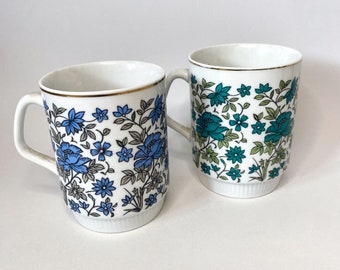 Vintage 80s 90s Cute Cottagecore Grandma Coffee Tea Mug Cross Stitch ...