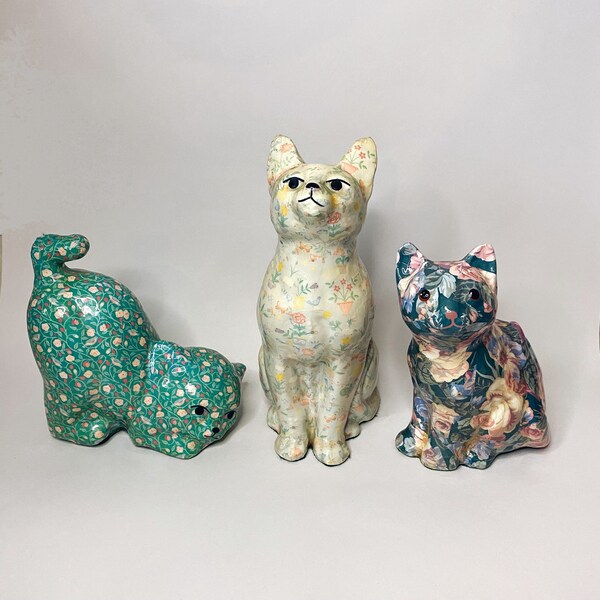Decoupage Cat - Etsy