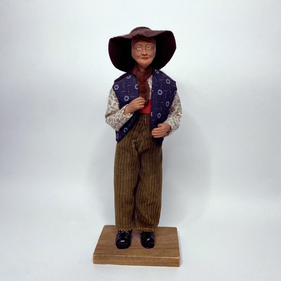 Vintage Santons French Clay Figurine | Gift for Dad - Etsy