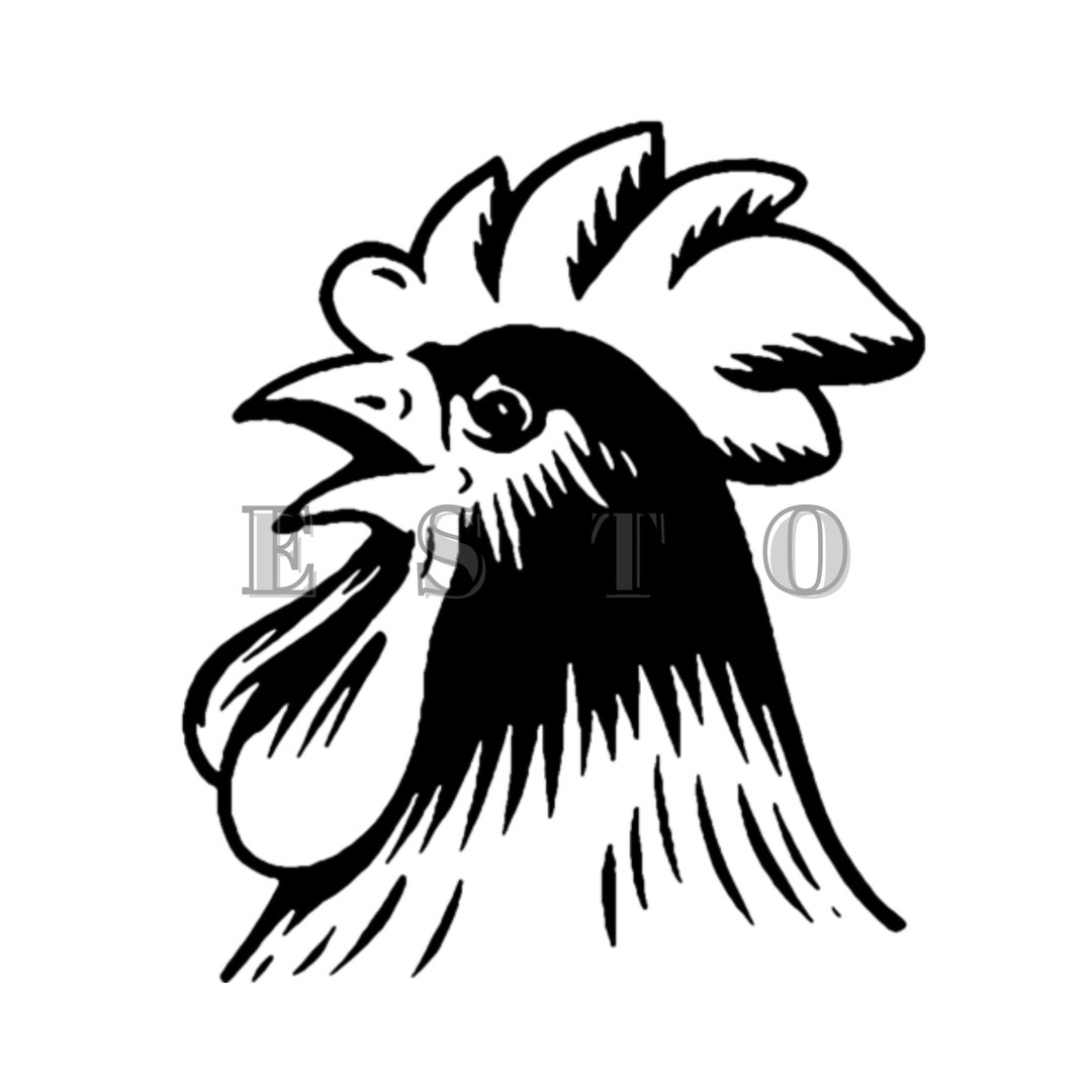 Pollo SVG, Gallo PNG, Silueta Gallo, Archivo de corte de gallo ...