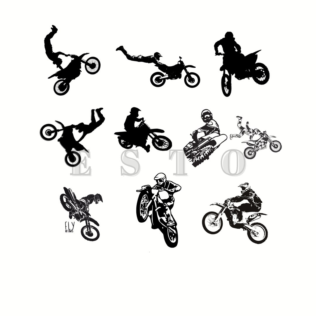 Motocross SVG Motocross Bundle Cut Files Clip Art - Etsy Australia