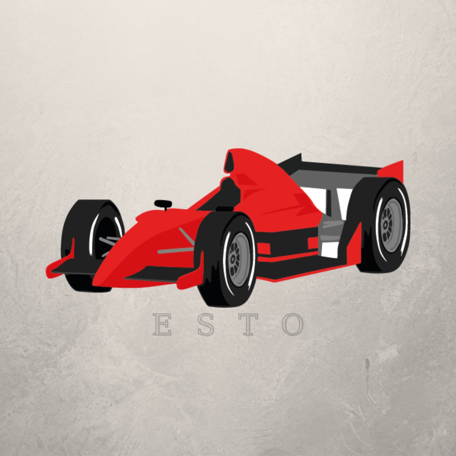 Race Car Svg, Red Racing Car Svg File for Cricut, Vector, PNG, Instant ...