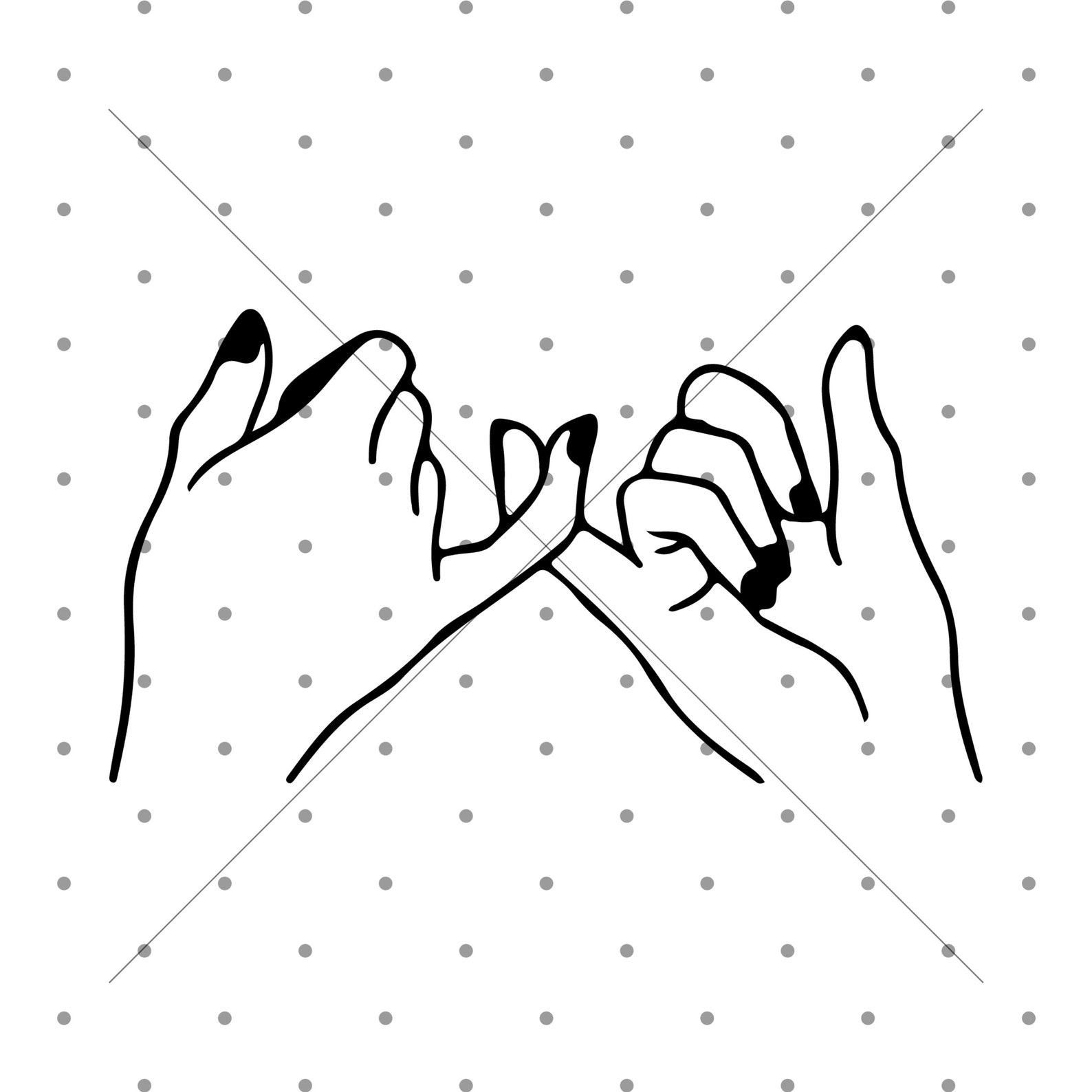 Holding Hands SVG PNG, Pinky Hold Svg for Cricut, Pinky Promise Svg, Shirt Svg, Silhouette ...