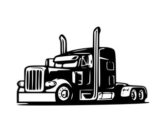 Semi Truck Dxf - Etsy