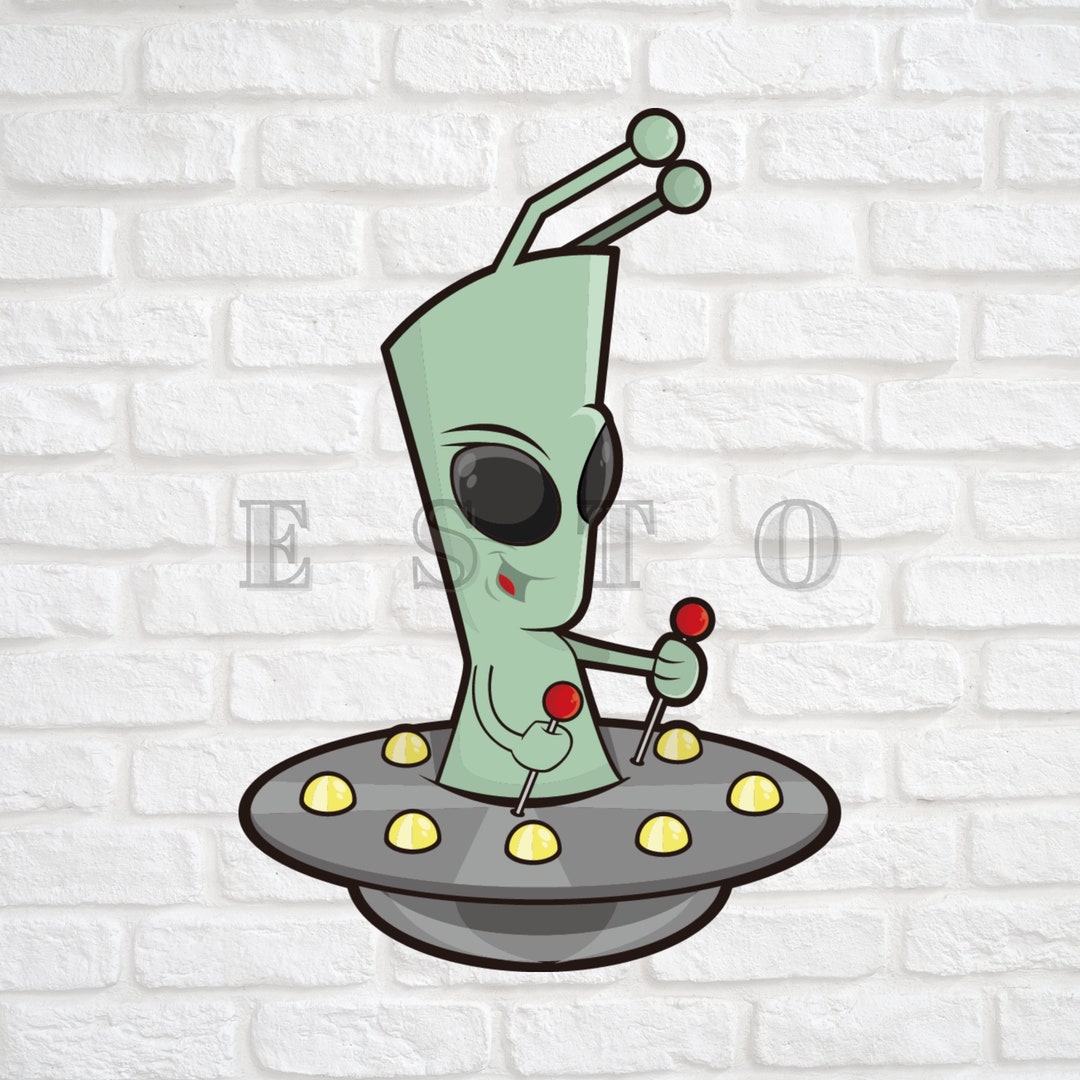 Alien SVG, Ufo SVG, Clipart, Alien Ufo SVG, Cut File, Instant Download ...