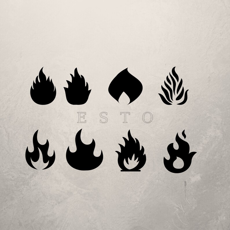 Fire Flame SVG, Fire Svg, Svg Bundle, Flame Svg, Fire Clipart, Fire ...