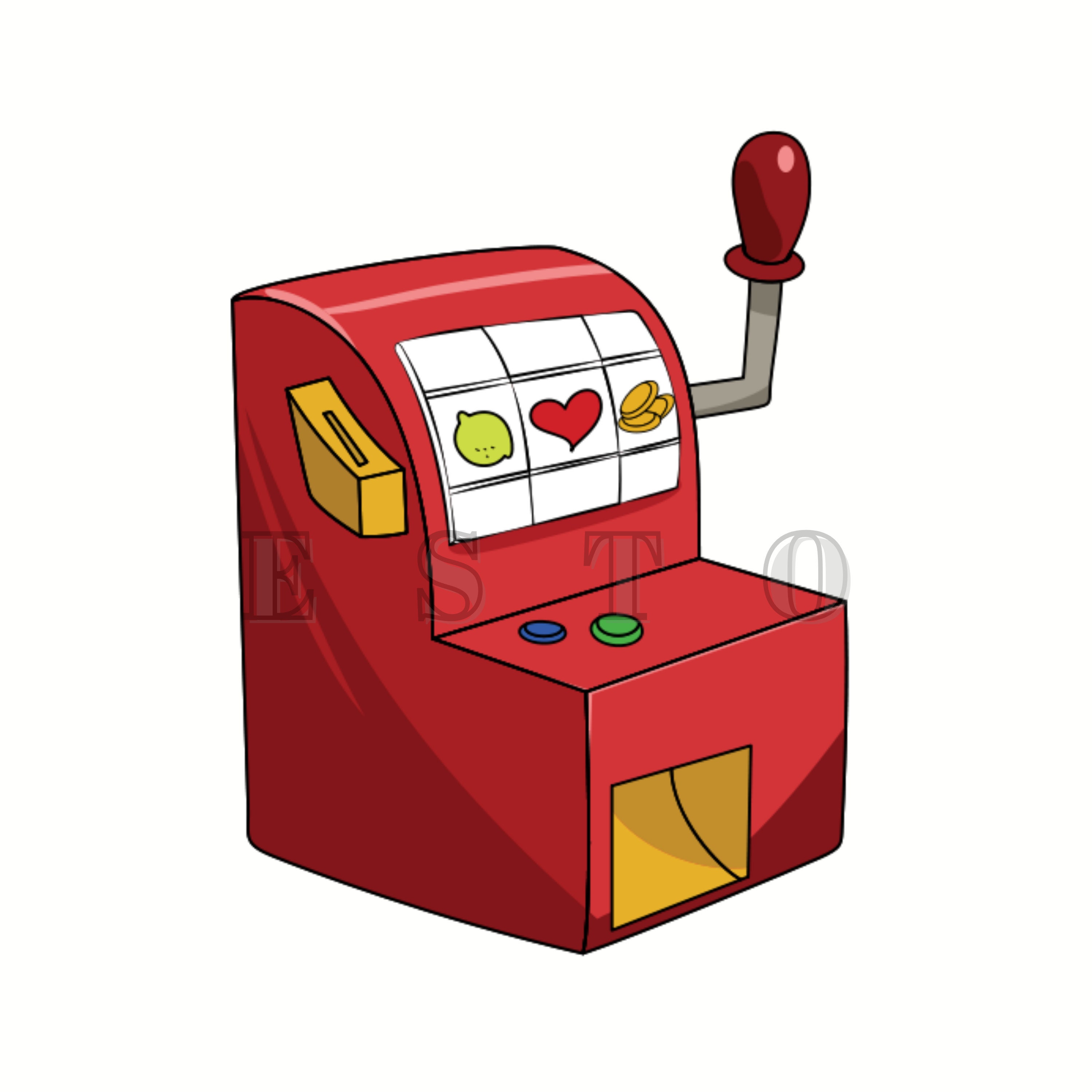 Pokie Machine Clipart Of Flowers