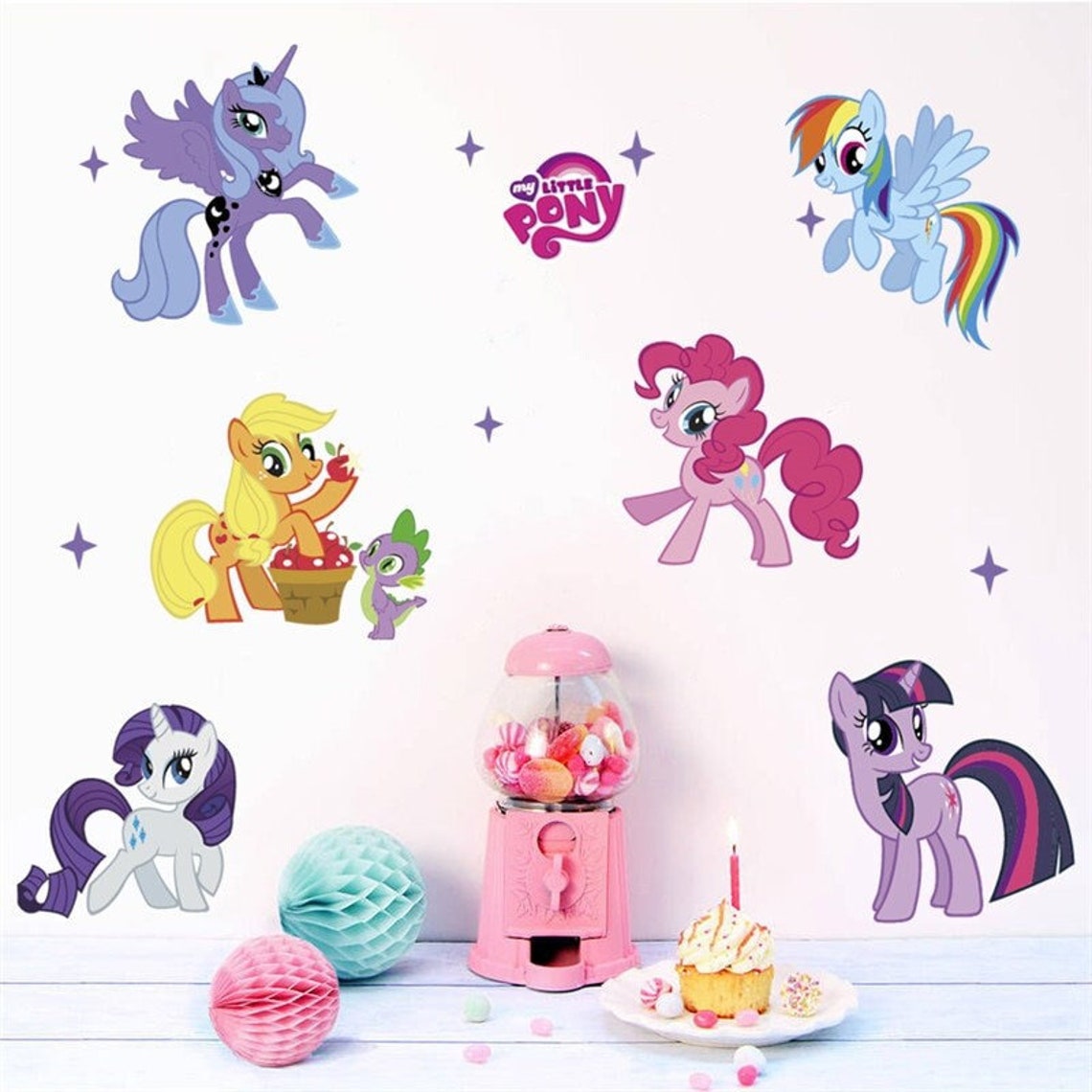 My Little Pony Sticker Art - Wall Stickers for Kids & Nursery Rooms - Etsy