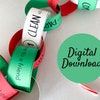 Christmas Paper Chain Link Countdown, Christmas Kindness Countdown for ...