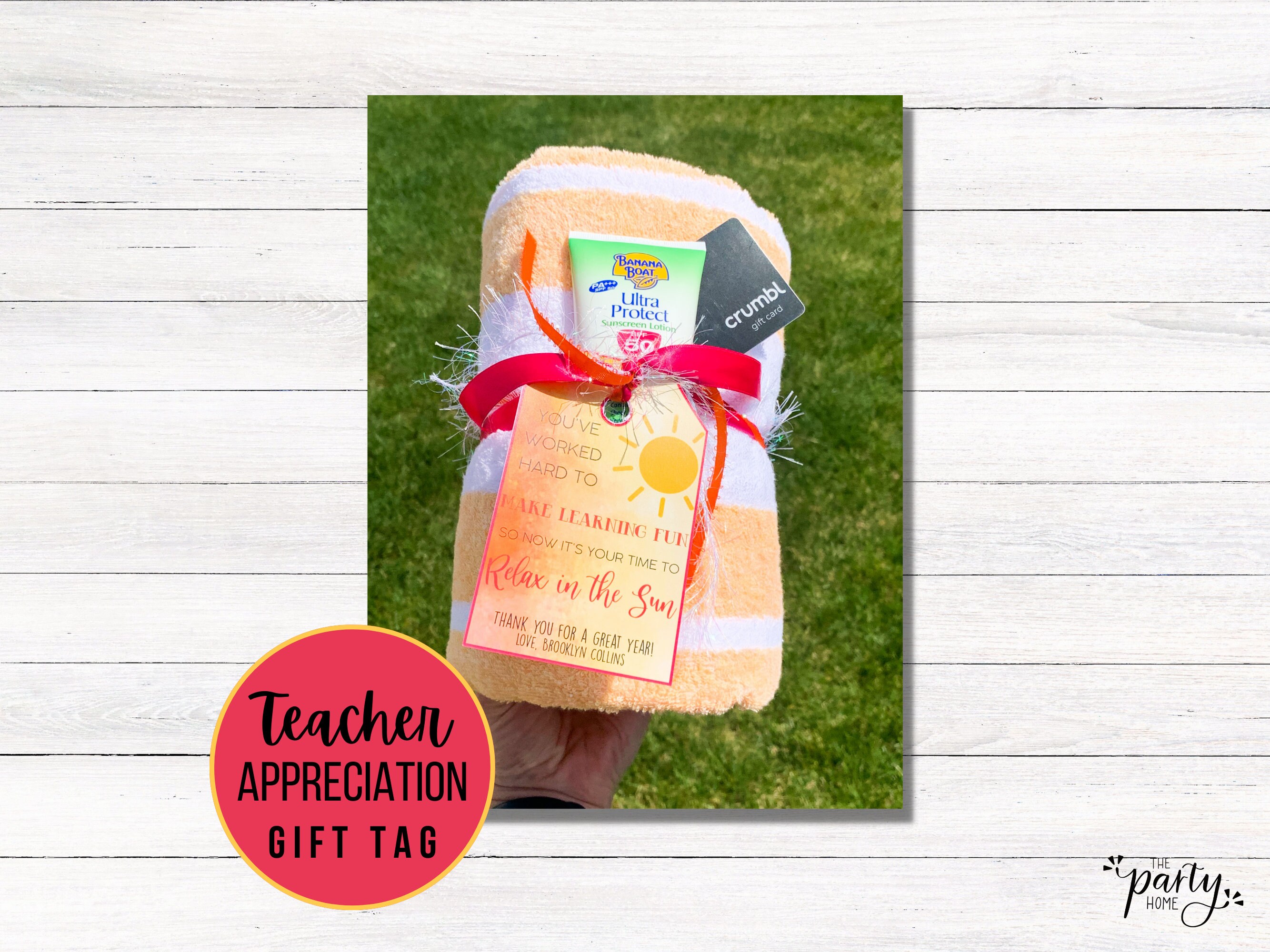 Teacher Appreciation Gift Tag, End of Year Teacher Gift, Relax in the ...