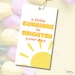 Sunshine Gift Tag, Sunshine Box Printable, Brighten Someones Day ...