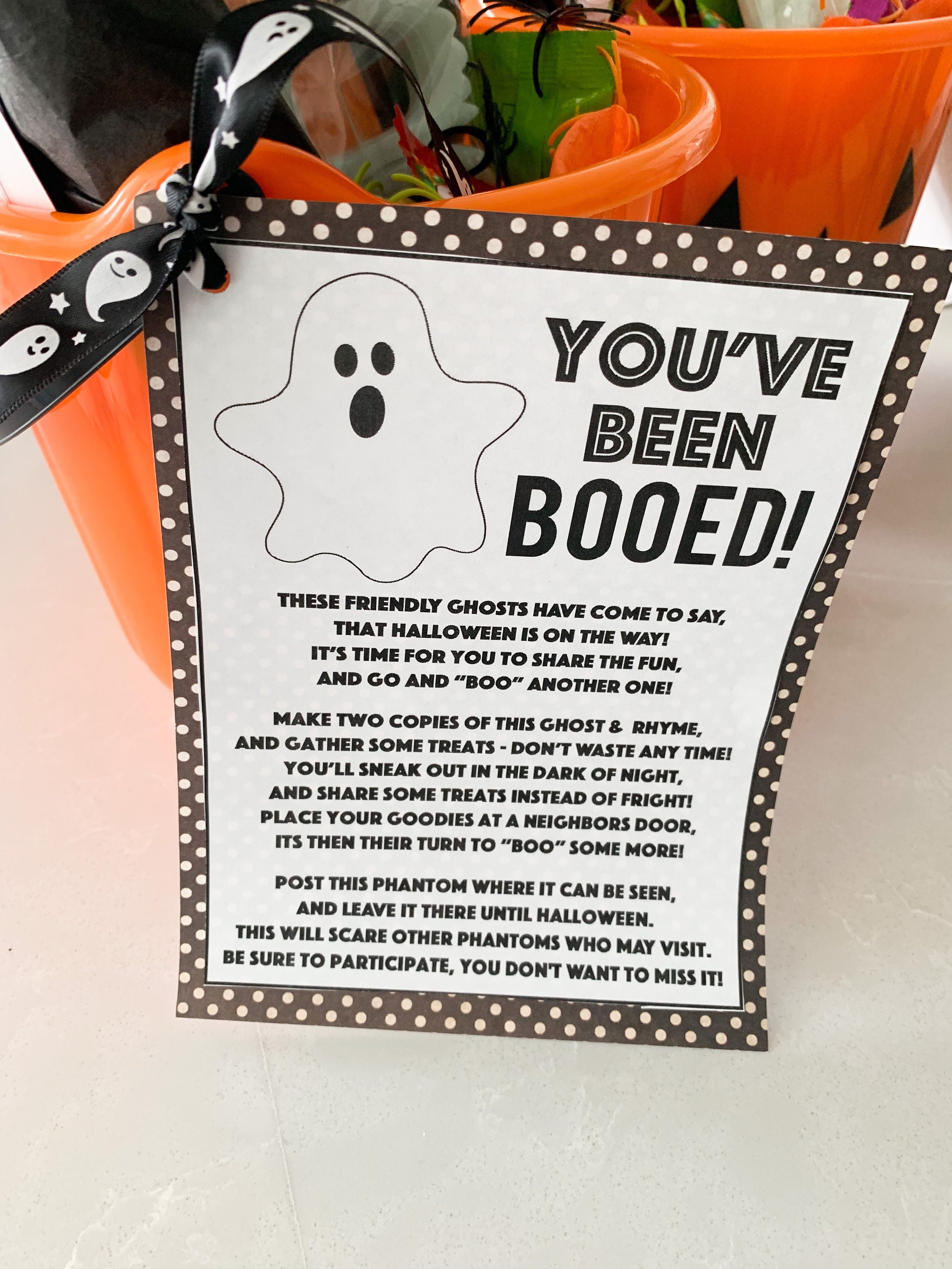 You've Been Booed Printable, We've Been Booed Kit, Halloween, Halloween ...