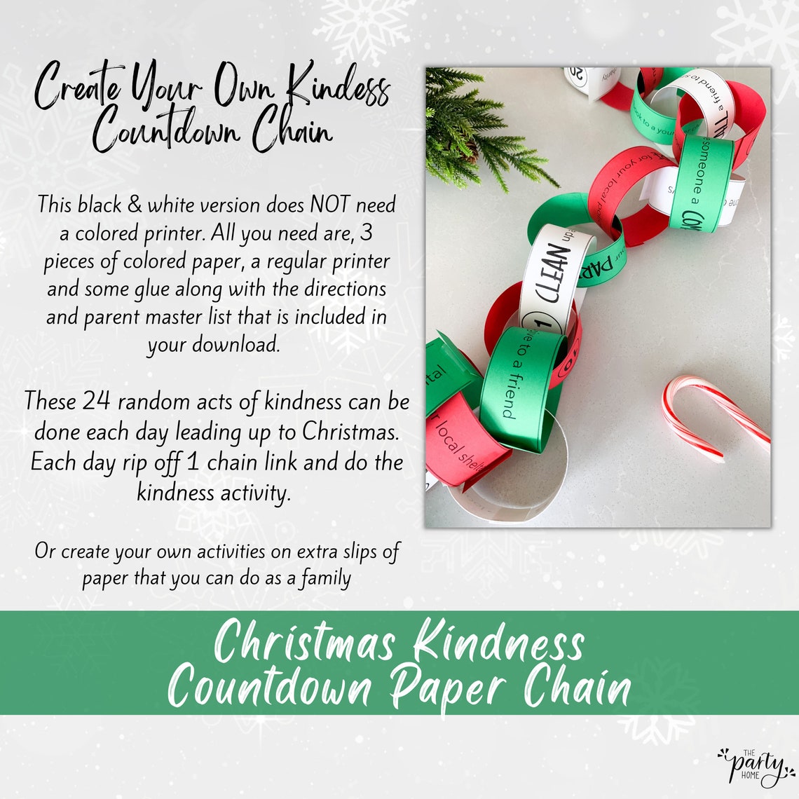Christmas Kindness Countdown for Kids, Printable Advent Countdown ...