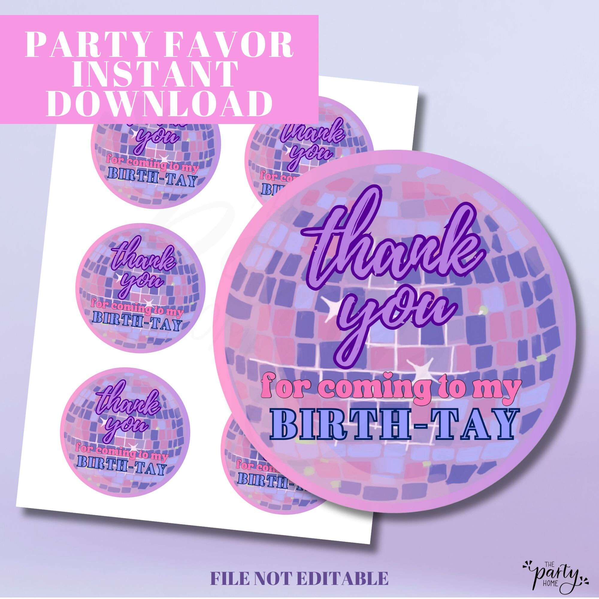 Swift Party Favors, Swiftie Birthday Era Gift Tag, the Eras Tour ...