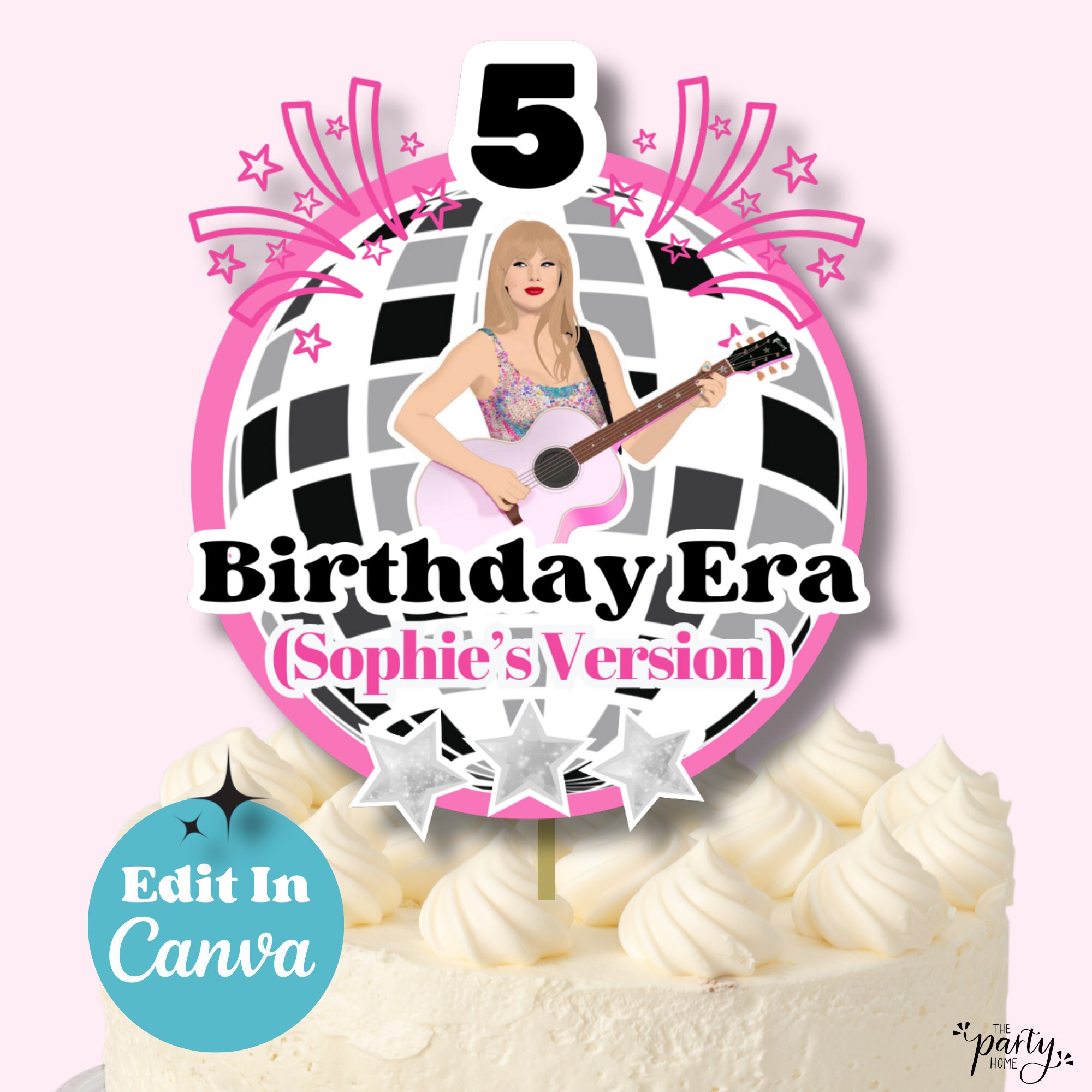 Taylor Swift Cake Topper, Birthday Era Cake Topper, the Eras Tour ...