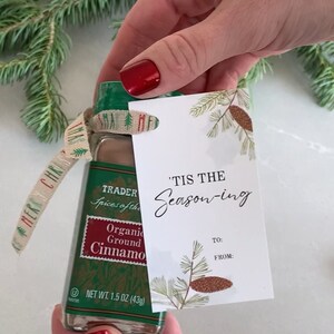 Tis the Season Gift Tag, Seasoning Gift Tag, Christmas Gift, Neighbor ...