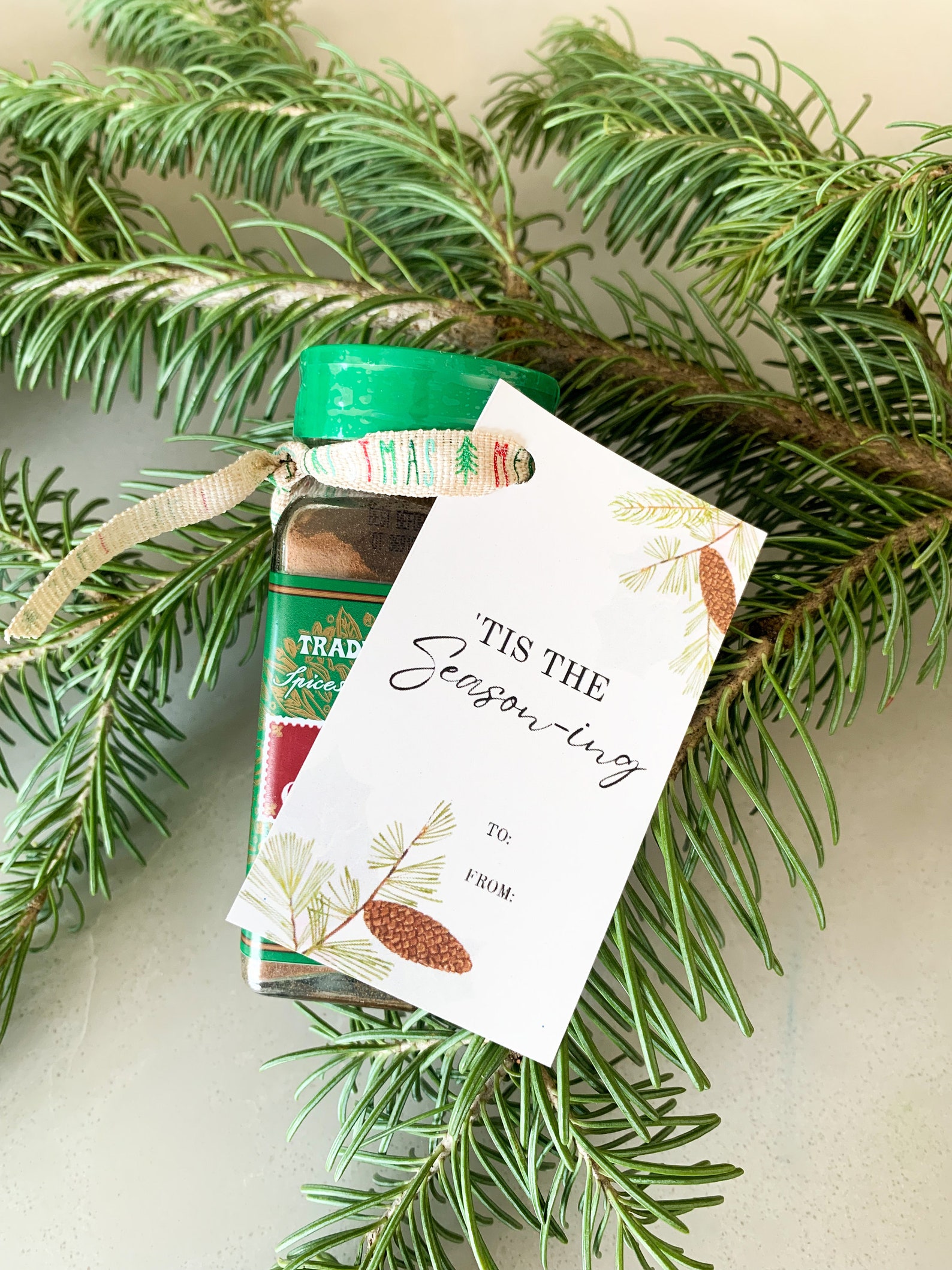 Tis the Season Gift Tag, Seasoning Gift Tag, Christmas Gift, Neighbor ...