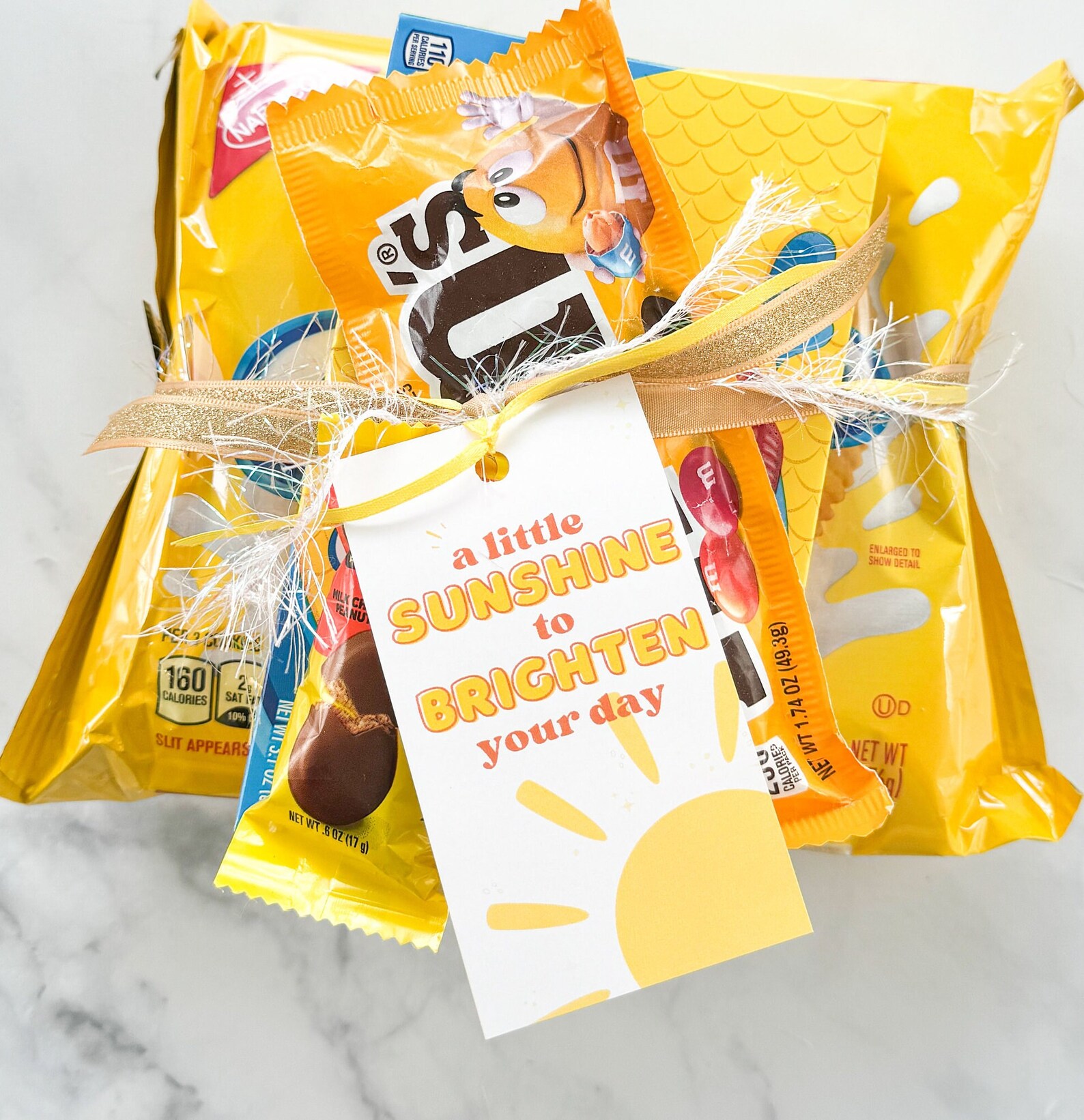 Sunshine Gift Tag, Sunshine Box Printable, Brighten Someones Day ...