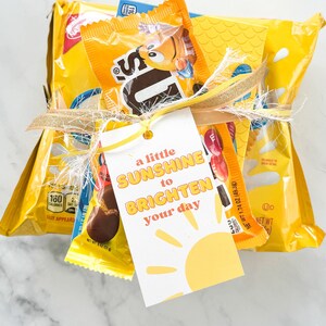 Sunshine Gift Tag, Sunshine Box Printable, Brighten Someones Day ...