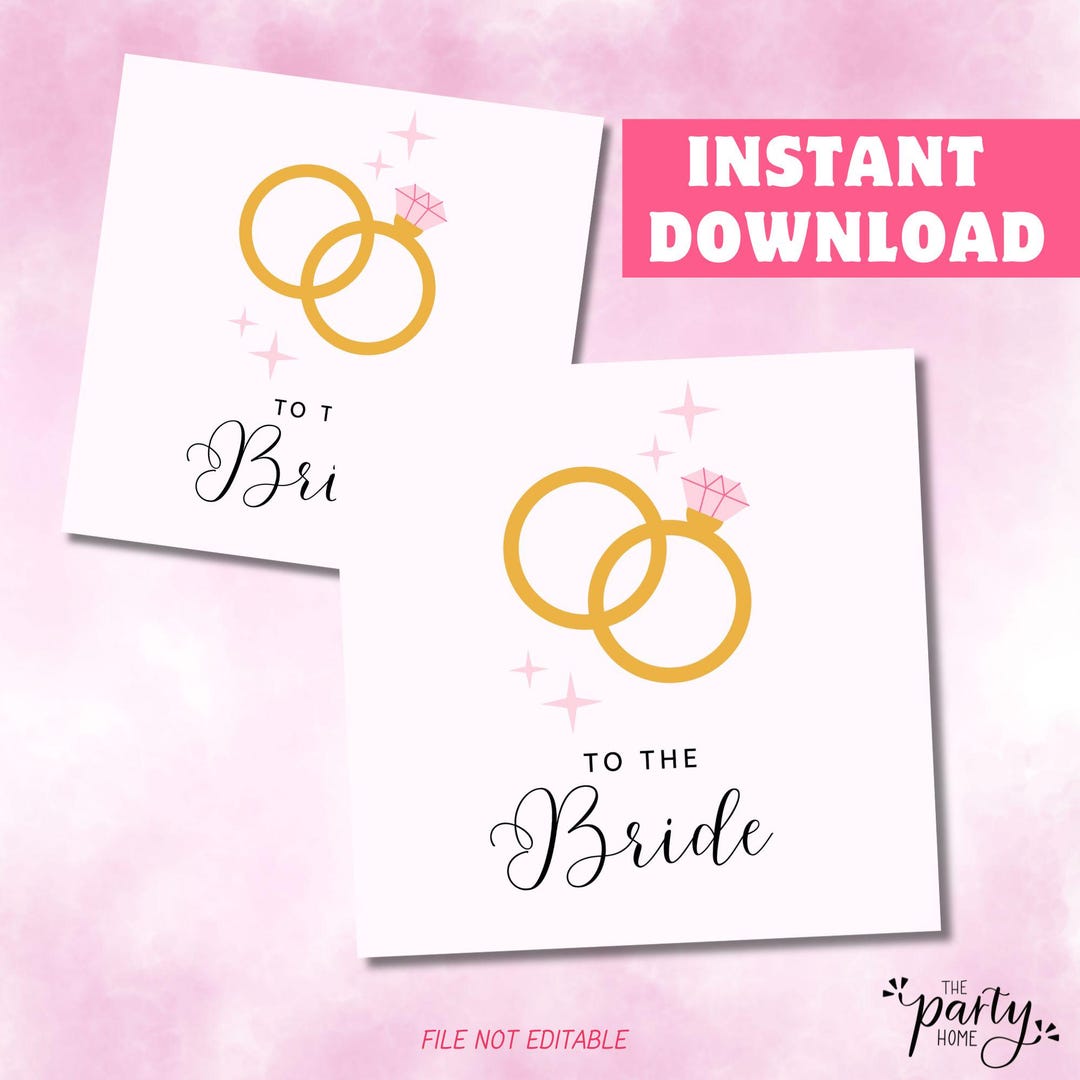 Bridal Shower Gift Tag, for the Bride Tag, Bride to Be Theme Gift ...