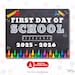 First Day of School Printable Sign, School Chalkboard Photo Sign, 2025 ...