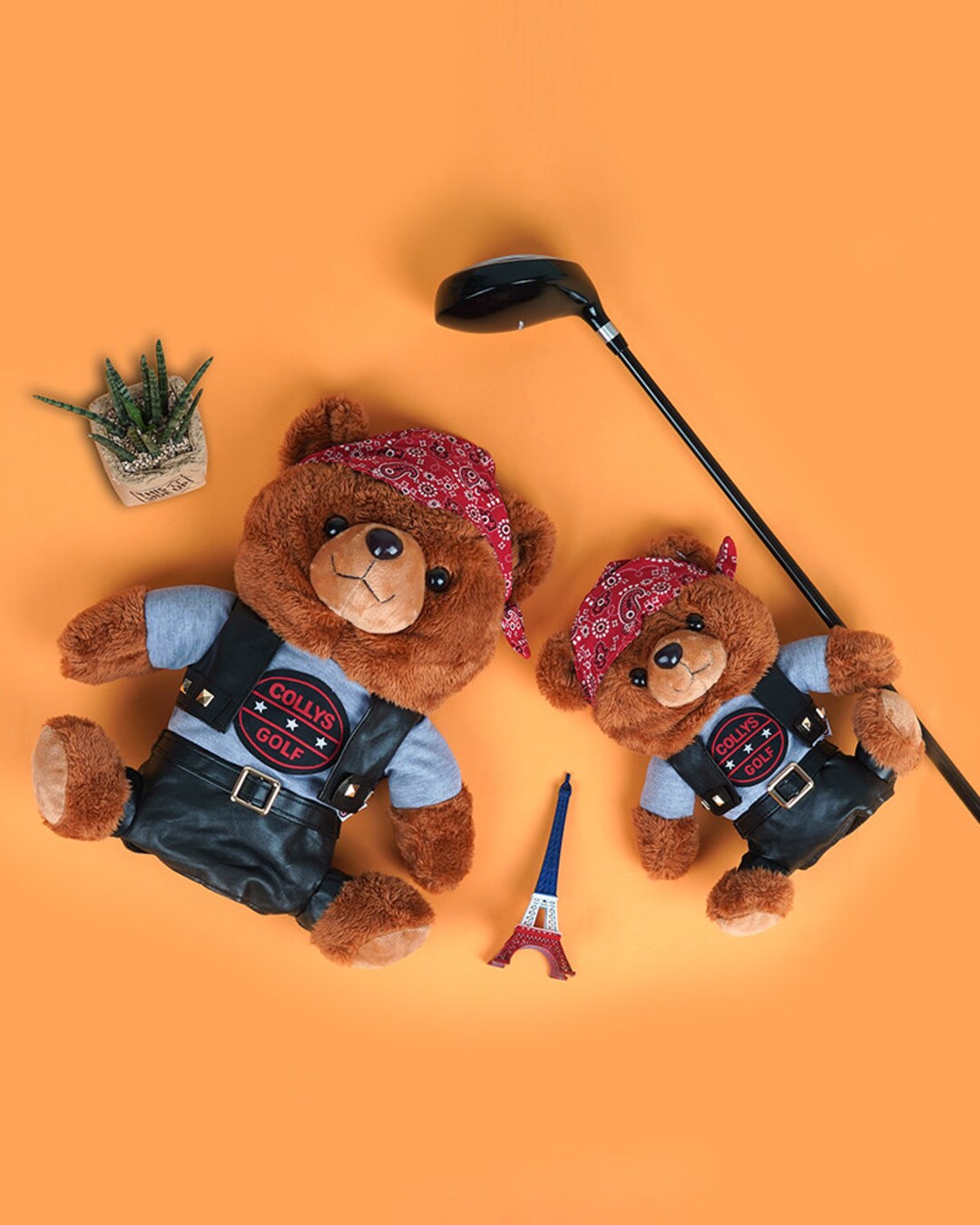 Rider Bear Golf Character Headcover - Etsy